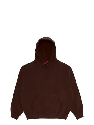 Supreme Satin Appliqué Hooded Sweatshirt - Brown