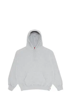 Supreme Satin Appliqué Hooded Sweatshirt - Grey