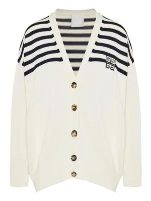 Givenchy V-neck Cardigan - White