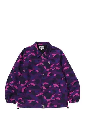 A BATHING APE Color Camo One Point Coach Jacket - Purple