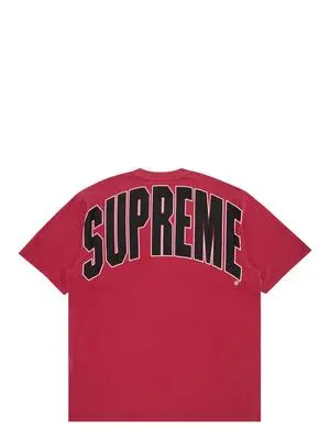 Supreme Cracked Back Arc Short-sleeve Top - Red