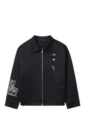 A BATHING APE Logo Worker Jacket - Black