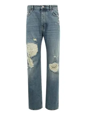 Balenciaga Ripped Pants - Blue