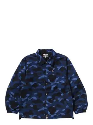A BATHING APE Color Camo One Point Coach Jacket - Blue