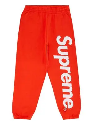 Supreme Satin Appliqué Sweatpant 'bright Orange' Orange