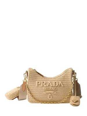 Prada Re-edition 2005 Crochet Bag - Natural