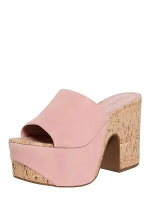 Schutz Dalle Wave Platform Sandals - Deep Blush