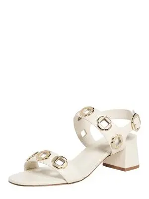 Larroude Milan Sandals - Ivory