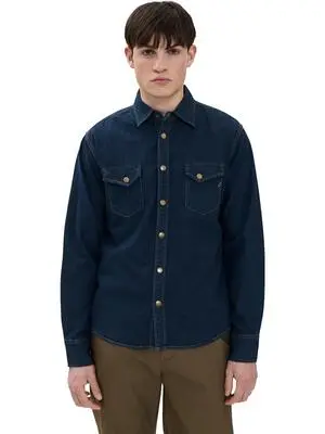 Billy Reid Shoals Denim Shirt - Double Dye