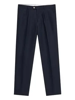 Brunello Cucinelli Brunello Cucinelli Leisure-Fit Pleated Pants Navy