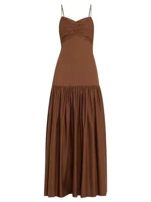 A.L.C. Harper Drop-waist Maxi Dress - Milk Chocolate