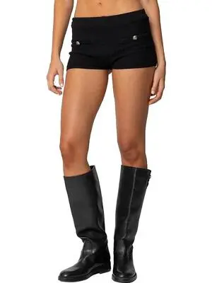 EDIKTED Amalie Knit Shorts - Black