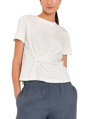 Whistles Twist Front Tee - White