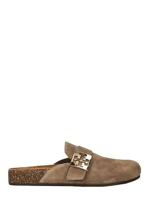 Tory Burch Mellow Suede Mules Tan