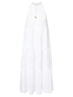 Heidi Klein Linen Maxi Dress - Wht-wht