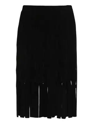 TWINSET Cut-out Midi Skirt - Black