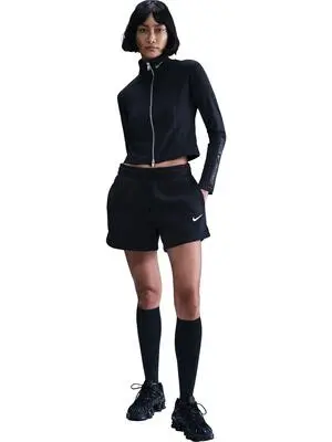 Nike Sportswear Phoenix Fleece Mid-rise 4" Shorts - Black