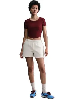 Nike Sportswear Phoenix Fleece Mid-rise 4" Shorts - Brown