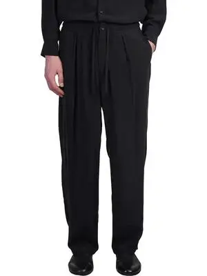 Attachment Straight-leg Trousers - Black