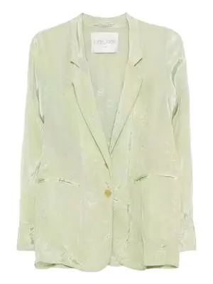 FORTE_FORTE Crinkled Blazer - Green