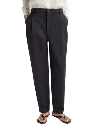 Partow PARTOW Connor Tapered Straight-Leg Pants Black