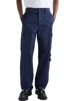Givenchy Monogram Cotton Cargo Pants - Navy