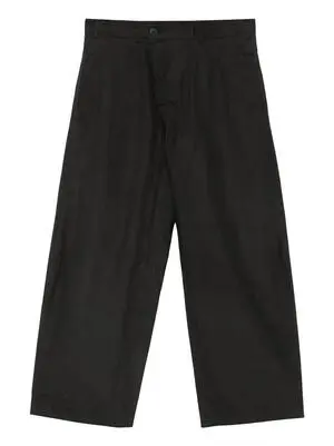 JAN JAN VAN ESSCHE Cotton Trousers - Black