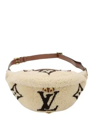 LOUIS VUITTON Shearling Monogram Teddy Bumbag - Brown