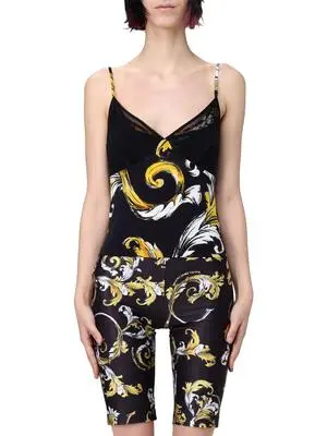 Versace Graphic Print Camisole Top - Black