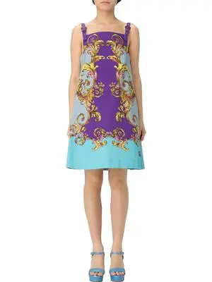 Versace Printed Dress - Violet