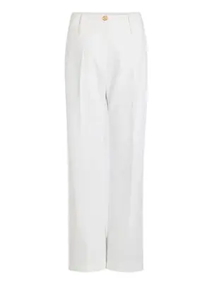 Patou Wide Leg Trousers - White