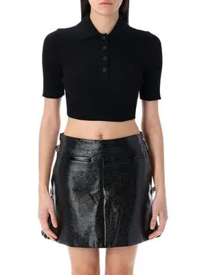 COURREGES Polo Shirt - Black