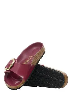 BIRKENSTOCK Madrid Big Buckle High Shine Sandals - Zinfandel