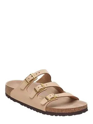 BIRKENSTOCK Florida Buckle Sandals - Beige