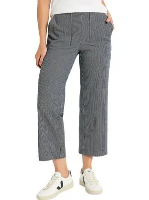 NIC+ZOE All Day Stripe Wide Leg Pants - Blue Multi