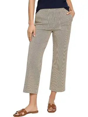 NIC+ZOE All Day Stripe Wide Leg Pants - Neutral Multi