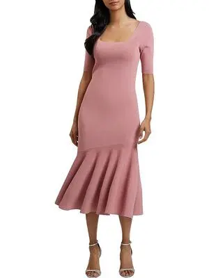 Ted Baker London Miyhaa Knit Midi Dress Mid Pink