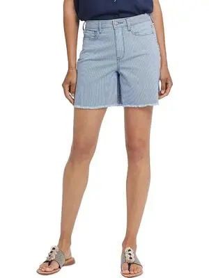 NYDJ High Rise Denim Shorts - Merida Stripe