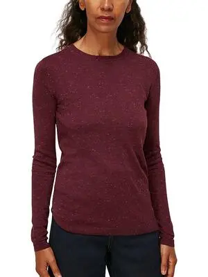 Whistles Annie Sparkle Knit Top - Burgundy