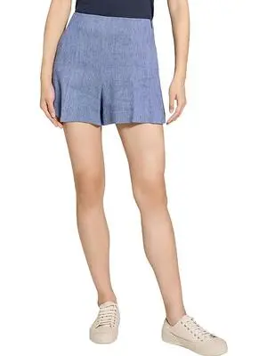 Theory Side Zip Shorts - Light Denim
