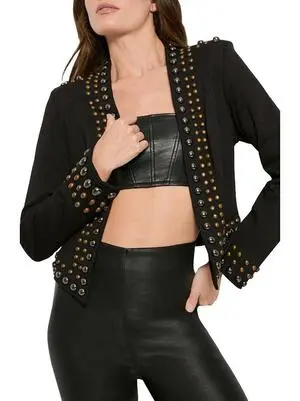 AS By DF Bruna Studded Jacket - Black