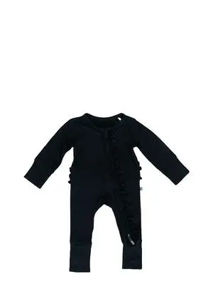 LAREE + CO Allie Ruffle Convertible Footie - Black
