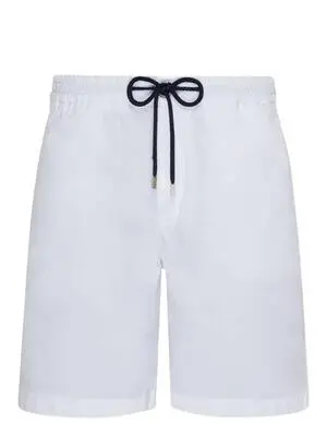 Vilebrequin Jogging Gabardine Stretch Bermuda Shorts - White