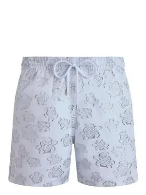 Vilebrequin Vilebrequin Ronde Des Tortues Jacquard Swim Trunks White