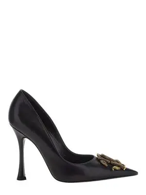 Roberto Cavalli Mirror Snake Pumps - Black
