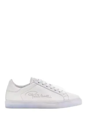 Roberto Cavalli Leather Sneakers - White