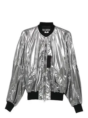 Junya Watanabe Metallic Bomber Jacket - Silver