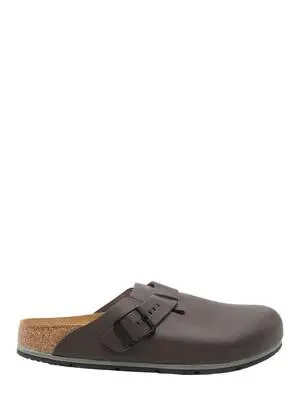 BIRKENSTOCK Birkenstock Boston 2.0 Leather Slippers Brown