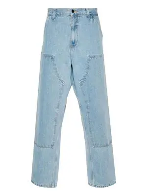Carhartt Work In Progress Double Knee Denim Jeans - Clear Blue