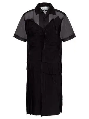 MAISON MARGIELA Midi Polo Dress - Black